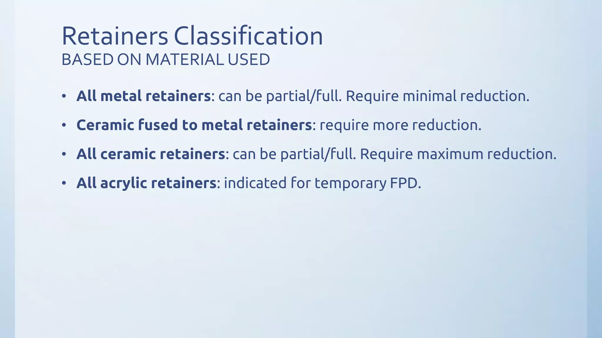 1/2 Fixed Partial Dentures (FPD) Introduction & Basics @ Faryal | PDF