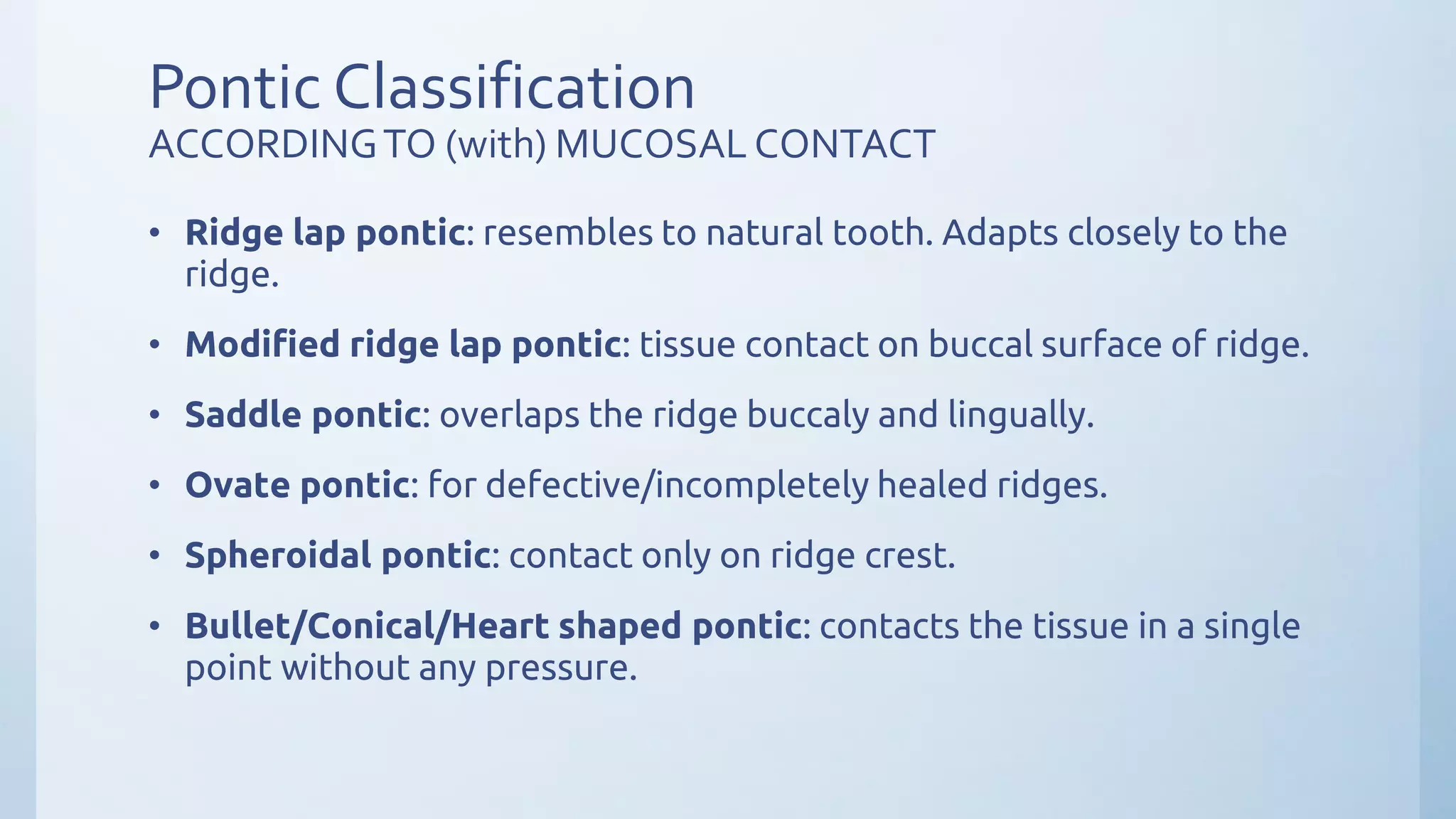 1/2 Fixed Partial Dentures (FPD) Introduction & Basics @ Faryal | PDF