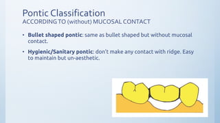 1/2 Fixed Partial Dentures (FPD) Introduction & Basics @ Faryal | PDF
