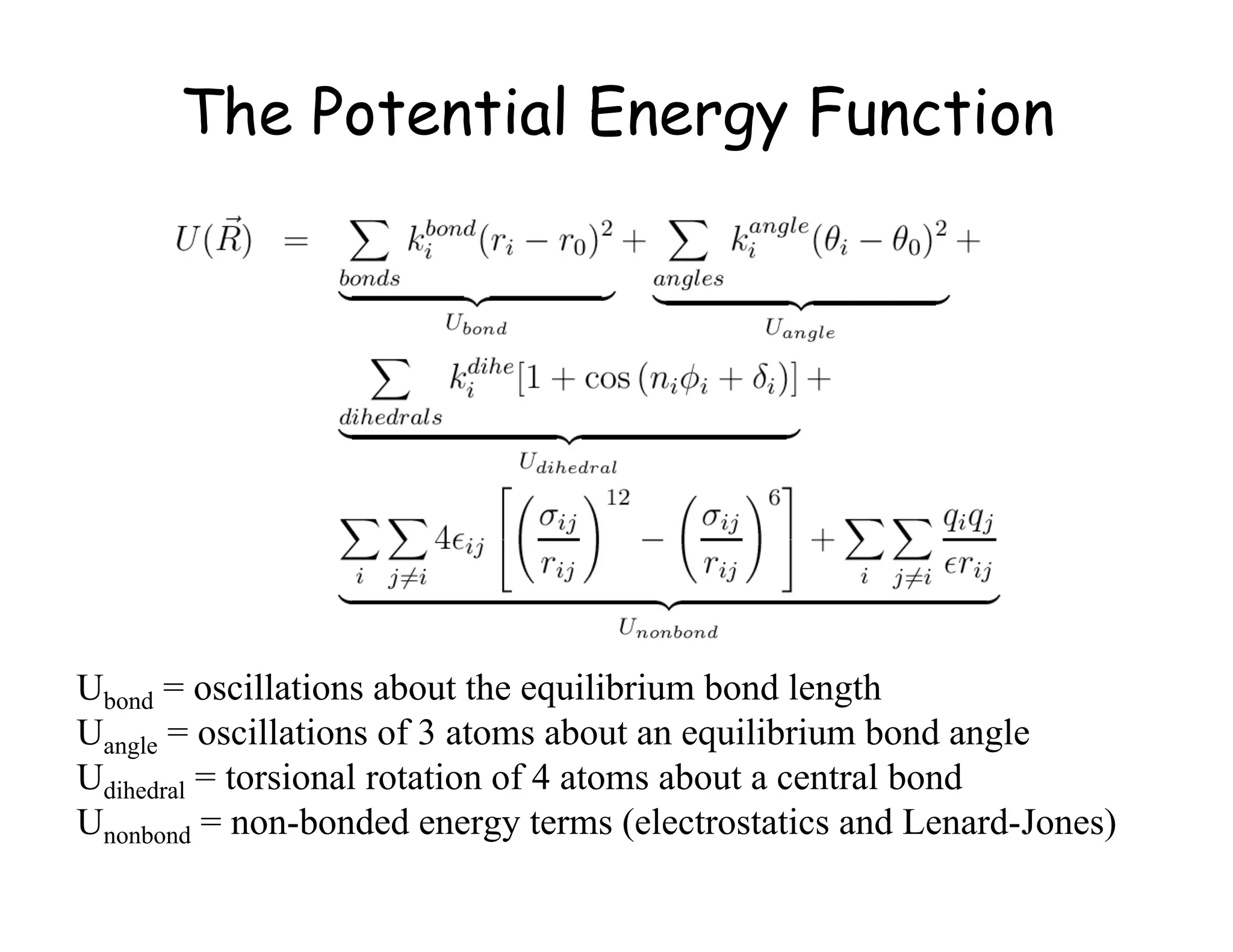 Parameters for Classical Force Fields, E. Tajkhorshid | PDF