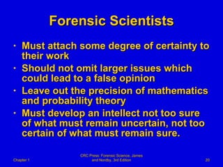 1 Forensic Science Powerpoint Chapter 01 Here We Stand, What A | PPT