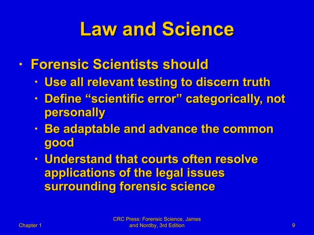 1 Forensic Science Powerpoint Chapter 01 Here We Stand, What A | PPT