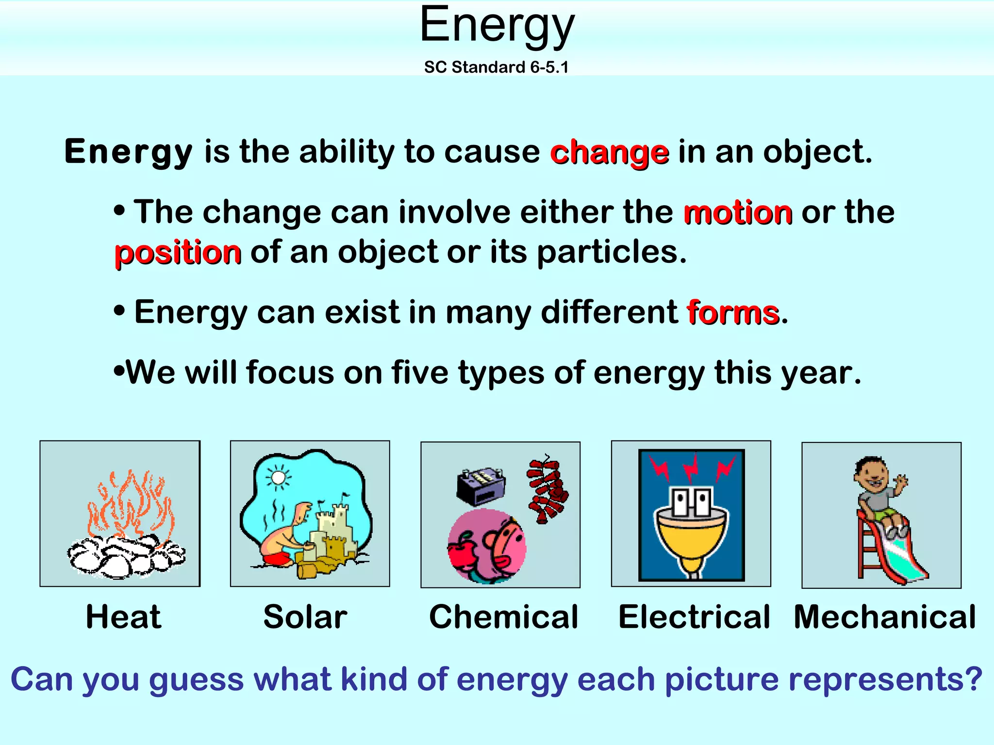 Forms of Energy | PPT
