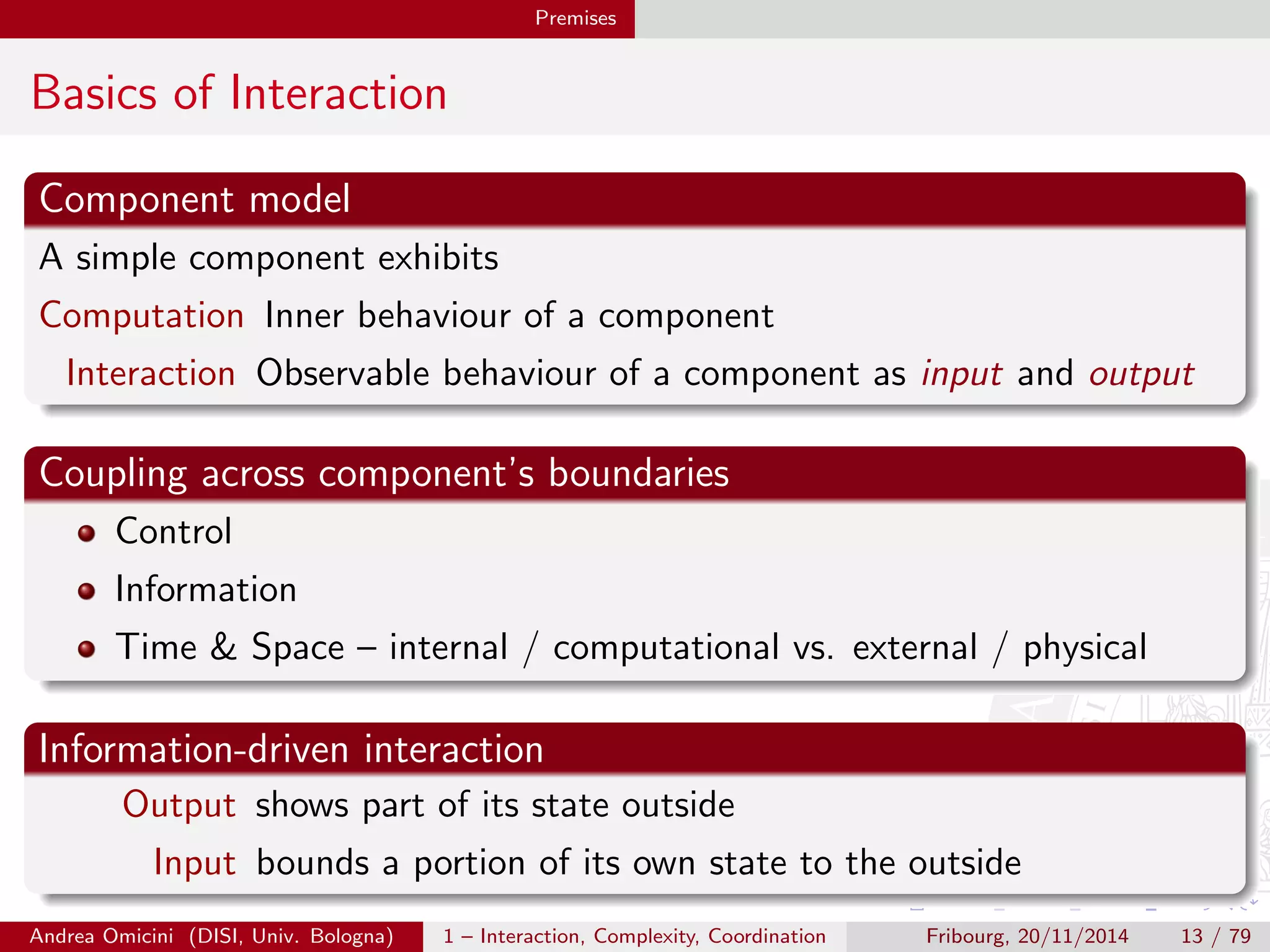 Interaction, Complexity, Coordination | PPT