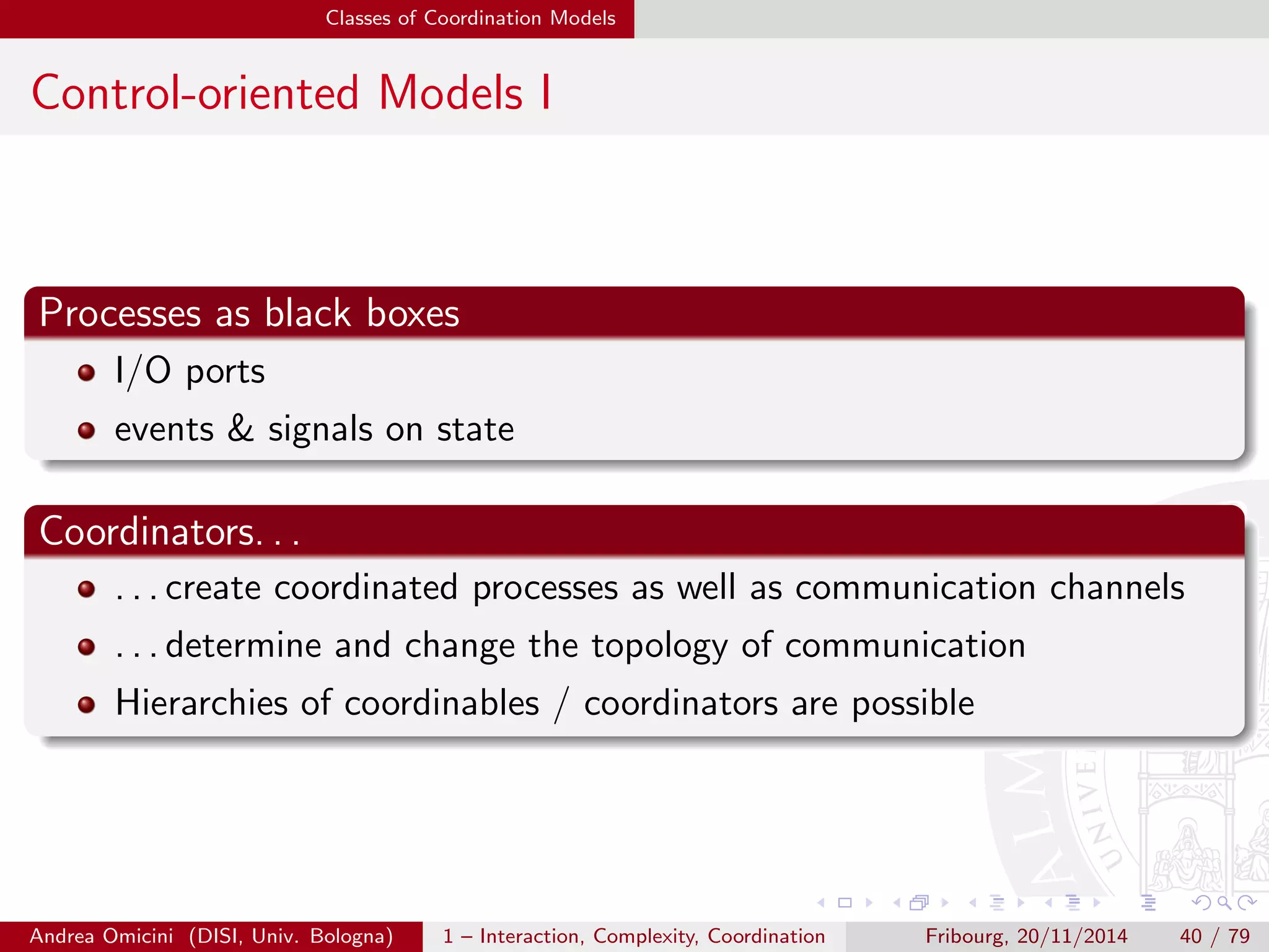 Interaction, Complexity, Coordination | PPT