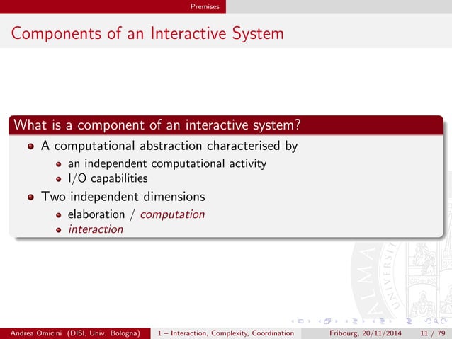 Interaction, Complexity, Coordination | PPT