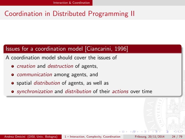 Interaction, Complexity, Coordination | PPT