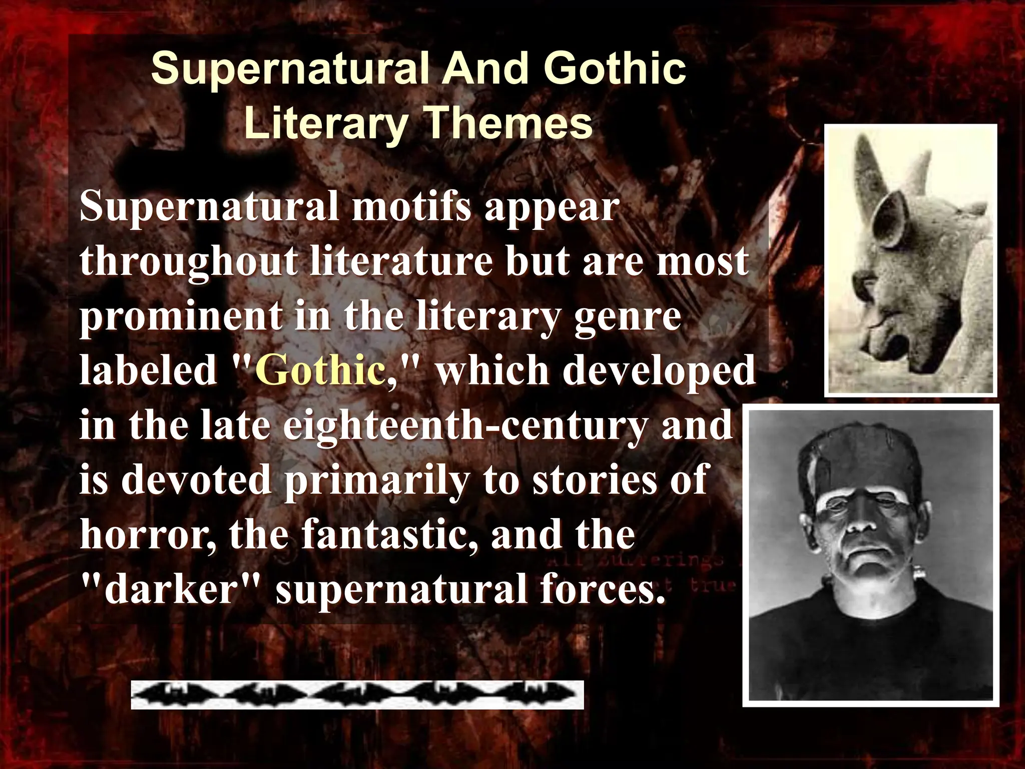 1 - Frankenstein and the Gothics Intro - Gothic.ppt
