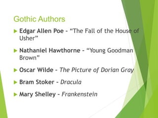 1 - Frankenstein and the Gothics Intro - Gothic.ppt