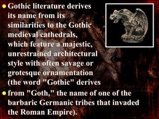 1 - Frankenstein and the Gothics Intro - Gothic.ppt