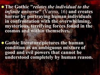 1 - Frankenstein and the Gothics Intro - Gothic.ppt