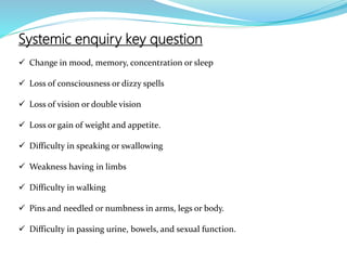 Part 1 function of brain and history taking of a neurological patient ...