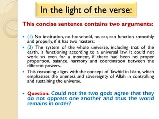 1- Fundamentals of Islam (Tauheed) tells us about islam | PDF