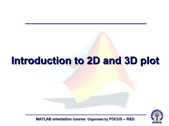 Matlab-fundamentals of matlab-1 | PPT