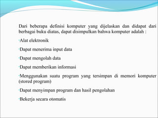 1. gambaran umum pengenalan komputer dan teknologi informasi | PPT