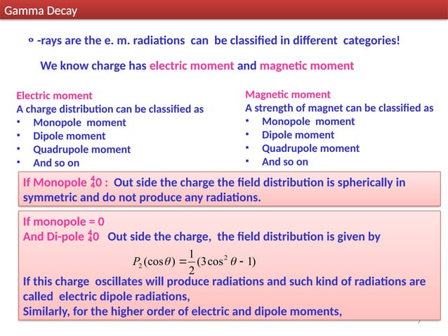 Nuclear Science- Radioactivity -Gamma decay | PPTX