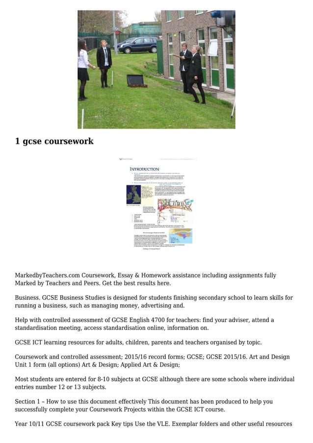 1 gcse-coursework | PDF | Secondary Education | Education