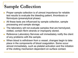 1 general-approach-in-investigation-of-hemostasis1 | PPT