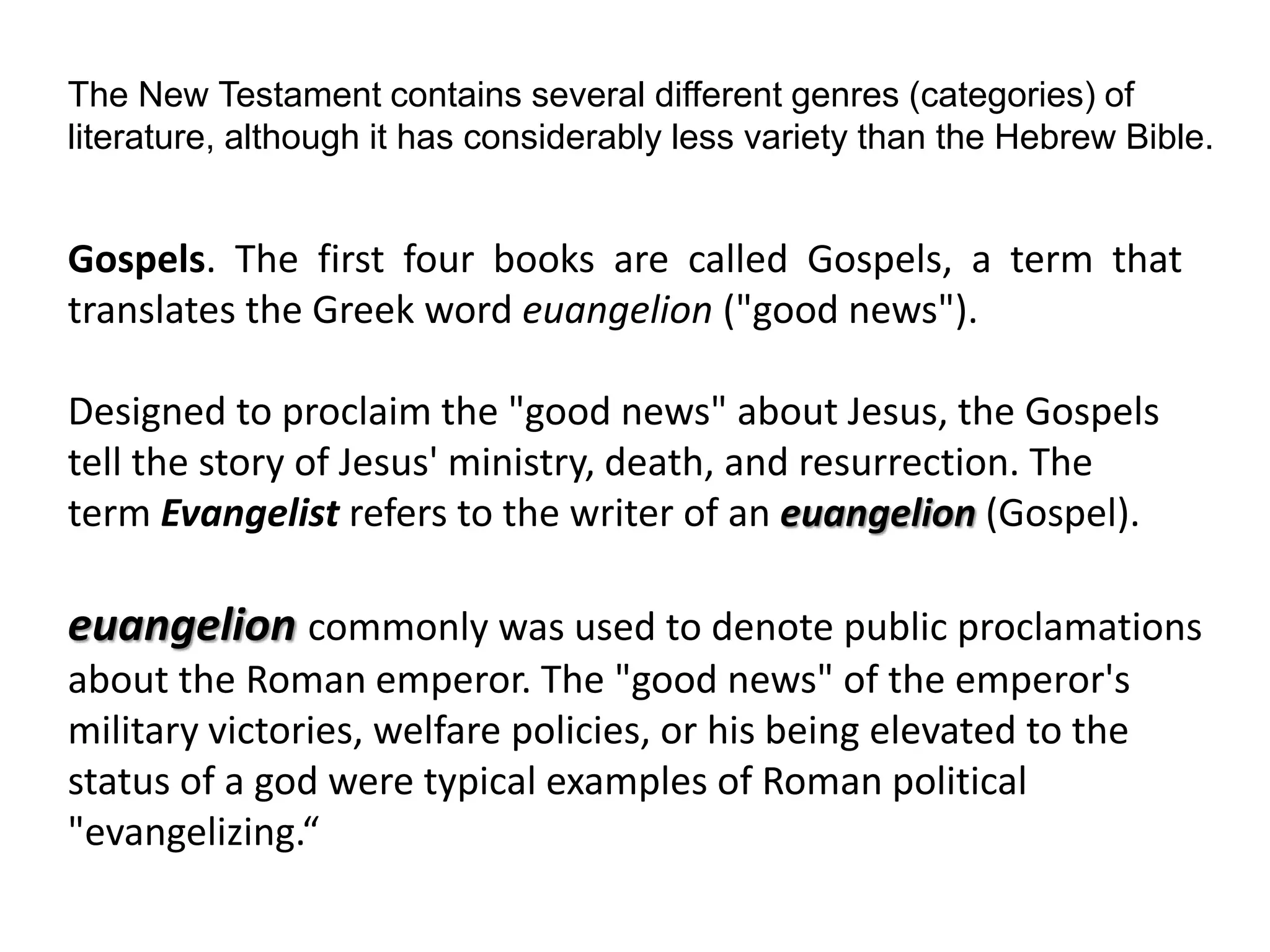 1 general introduction to the new testament | PPTX