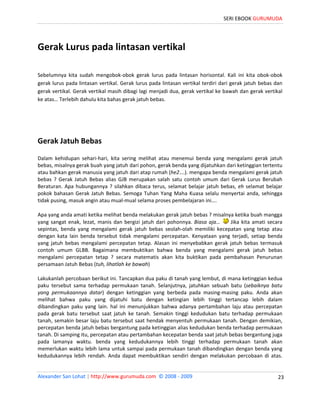 Gerak Lurus | PDF