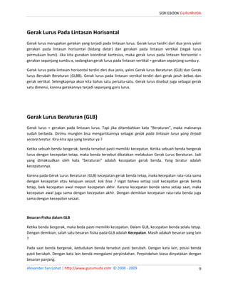 Gerak Lurus | PDF