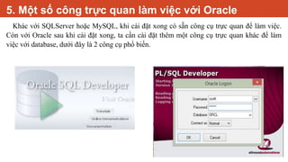 1 giới thiệu-cài đặt oracle | PPTX