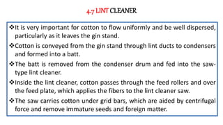 1-ginning.pptx document textile engineering | PPTX