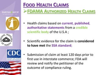 A Global Perspective on Food Health Claims | PDF