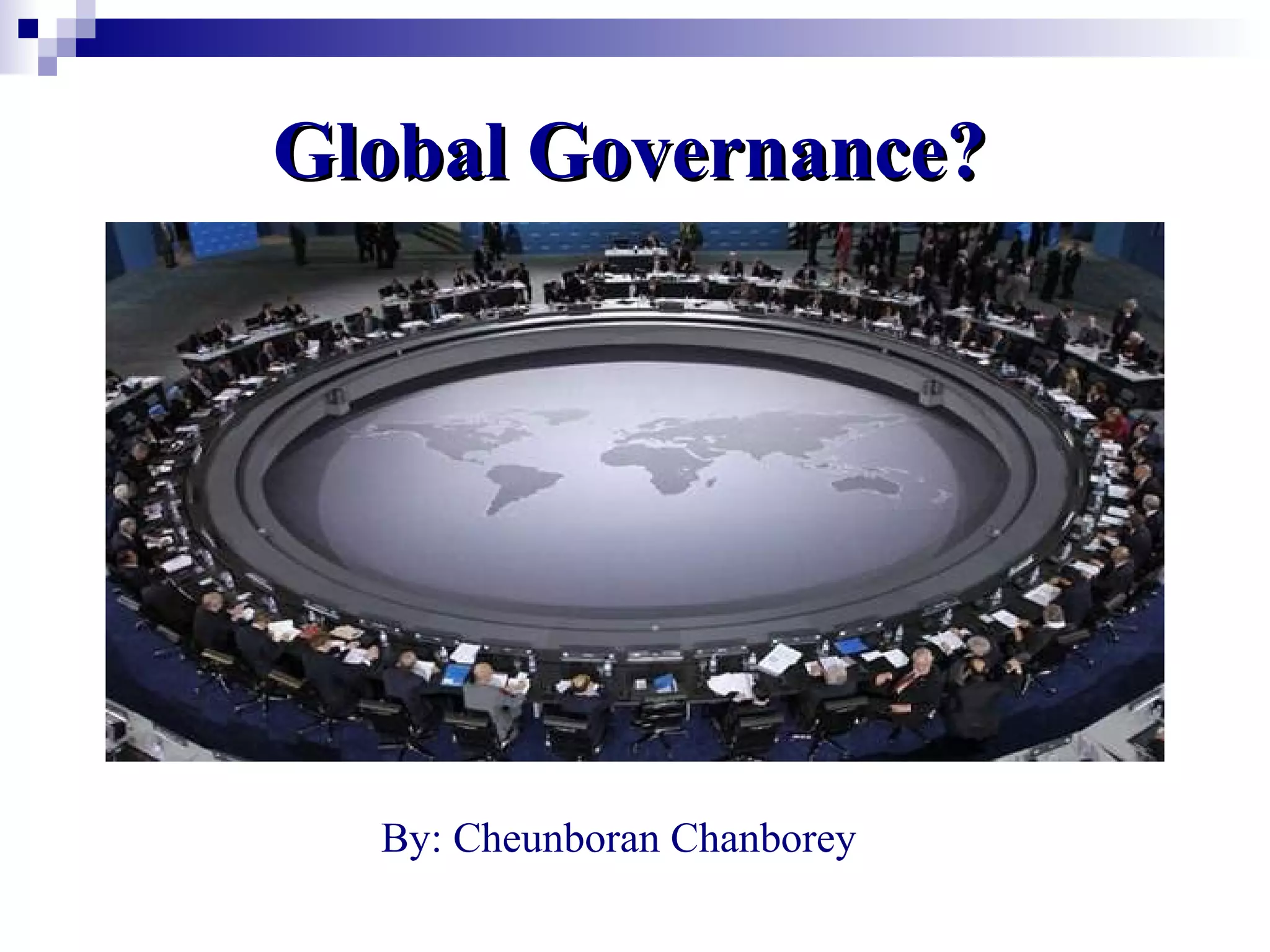 1. global governance | PPT