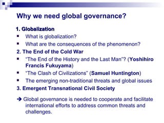 1. global governance | PPT