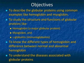 1- Globular proteins, myoglobin and hemoglobin.pdf