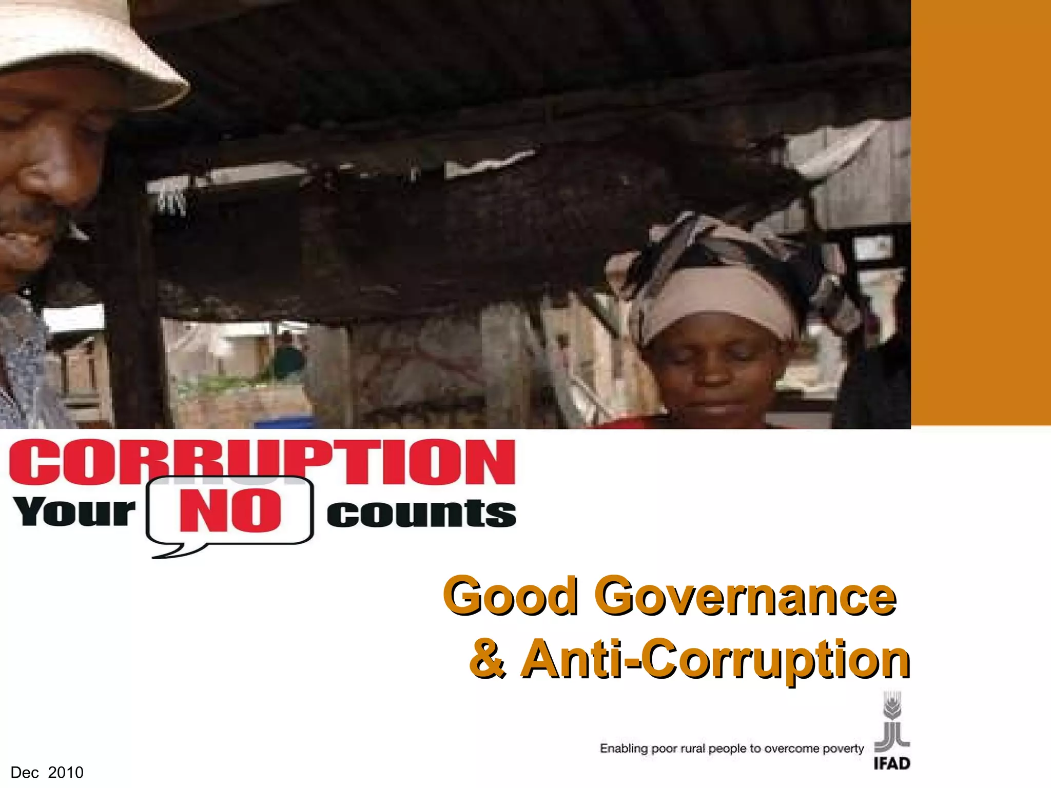 Good Governance and Anti Corruption | PPT