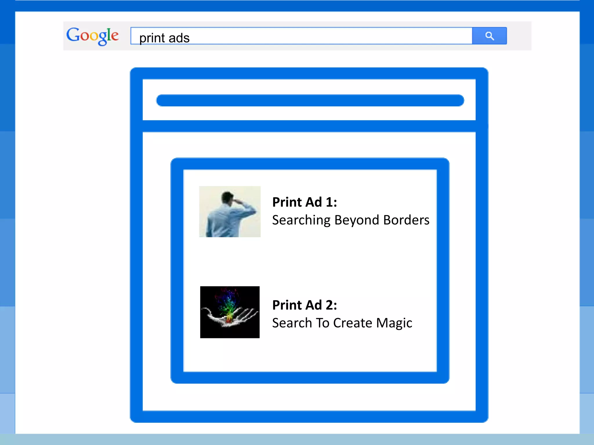 Print Campaign for Google Search - Reunion Ad | PPTX