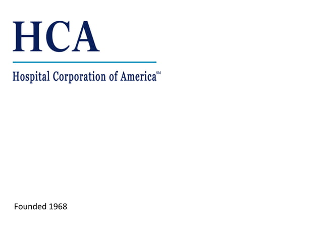Hospital Corporation of America by Greg Stein | PPT
