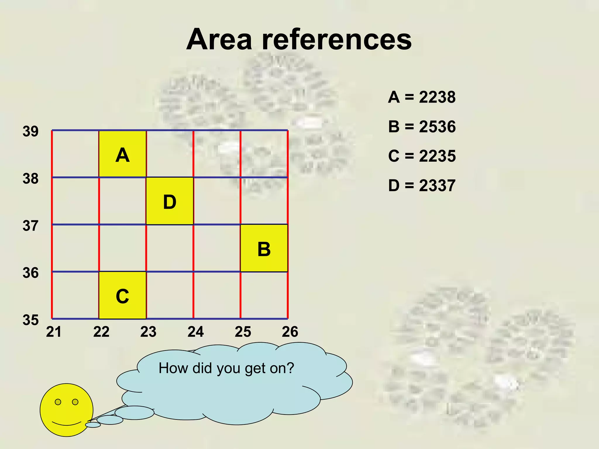 Grid and Area references | PPT