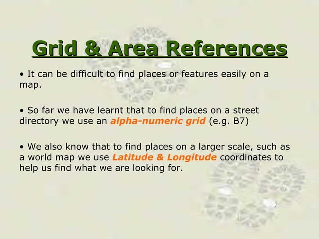 Grid and Area references | PPT | Geography | Science
