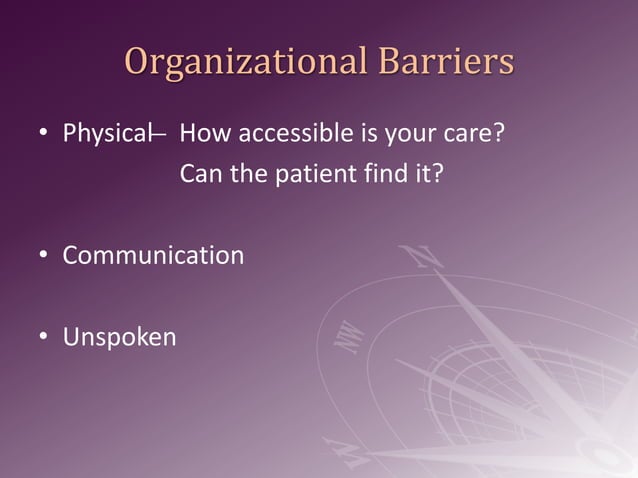 Identifying and Removing Barriers to Care | PPTX | Health Insurance ...