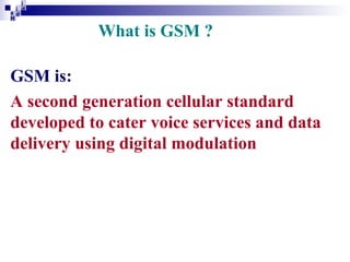 gsm introduction | PPT