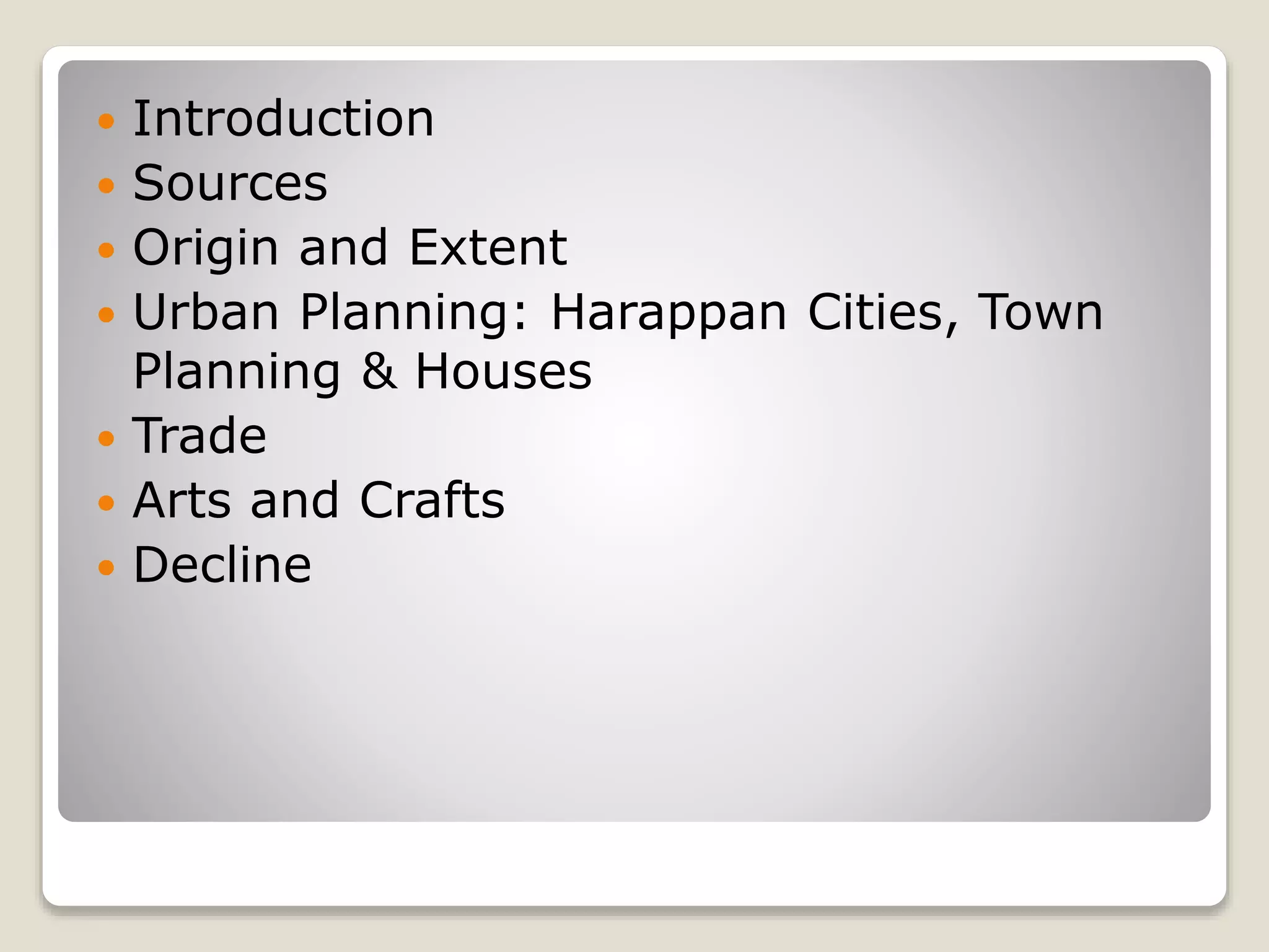 Harappan Civilisation | PPTX