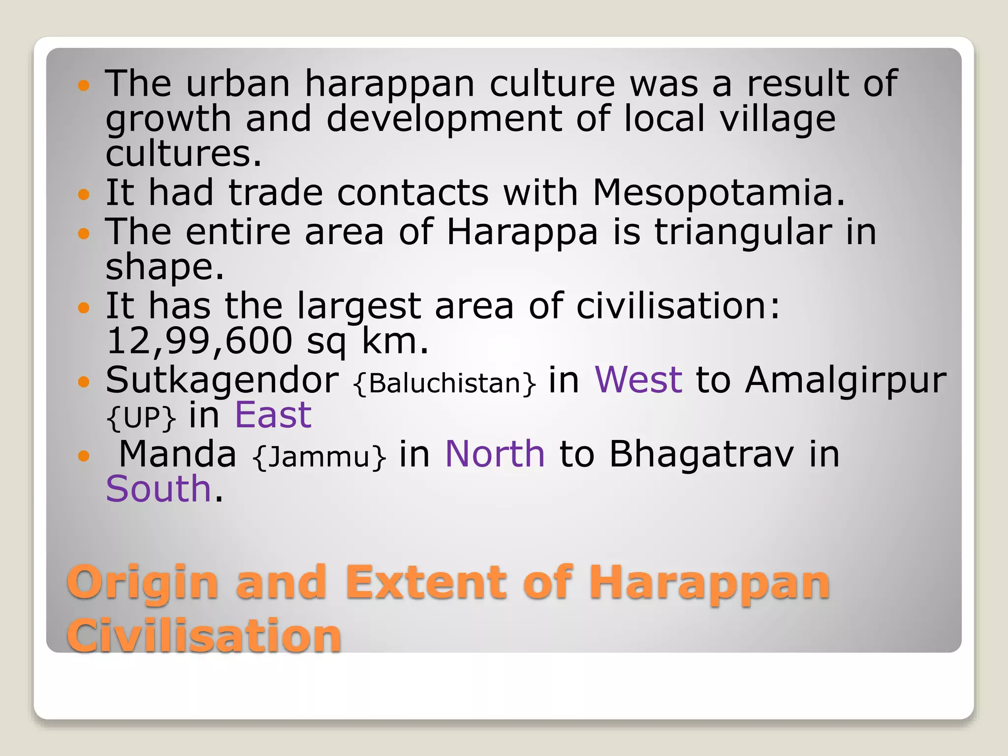 Harappan Civilisation | PPTX