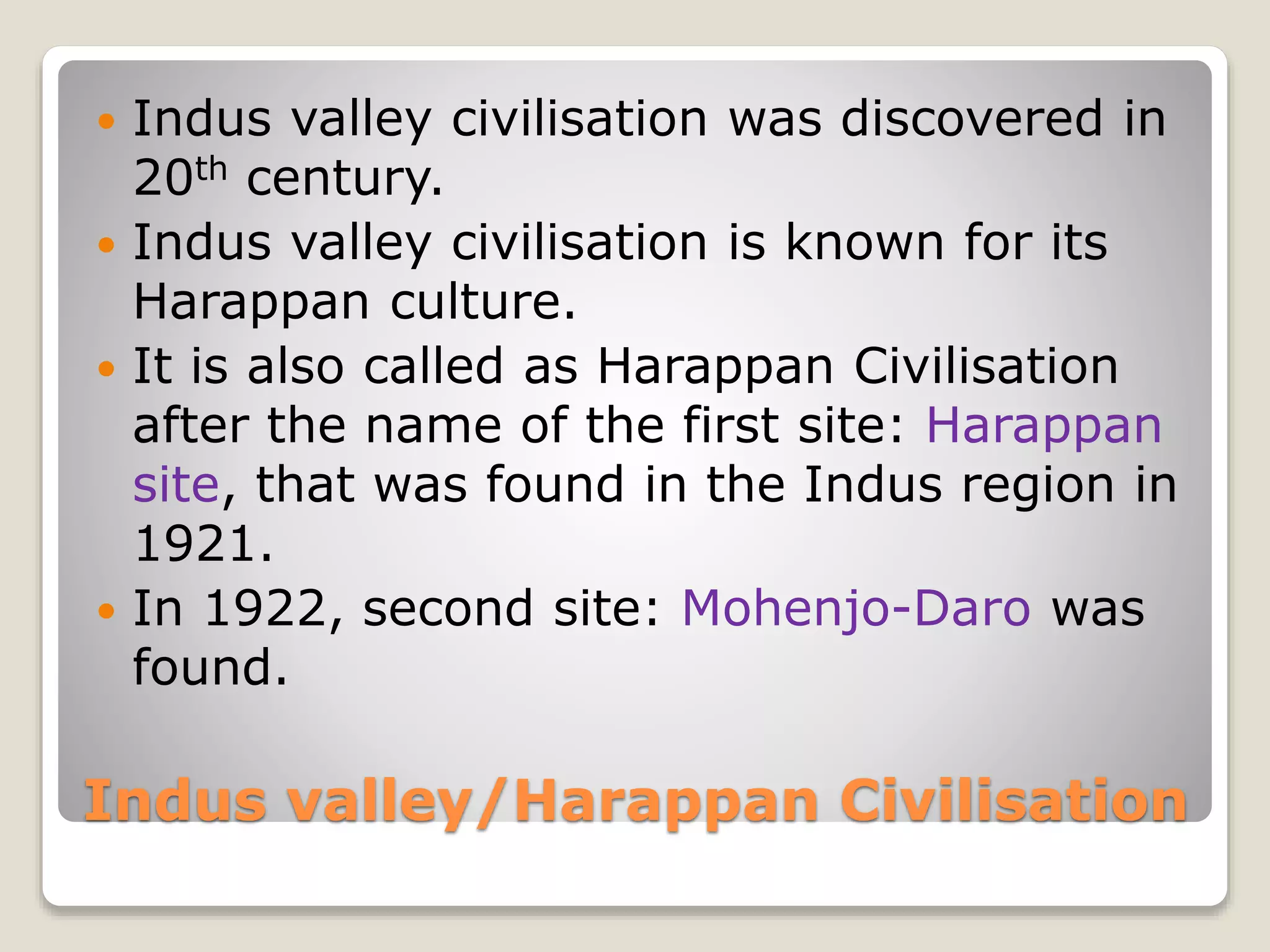 Harappan Civilisation | PPTX