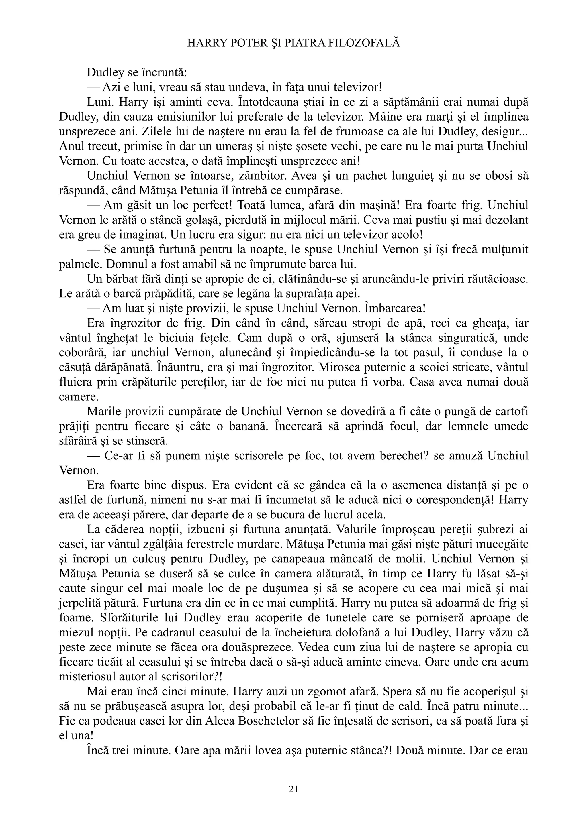 1 harry potter şi piatra filozofală | DOC