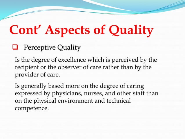 1 health care quality concepts | PPTX | Eldercare | Family and ...