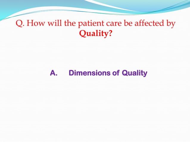 1 health care quality concepts | PPTX | Eldercare | Family and ...