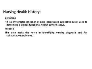 1- Health History.ppt