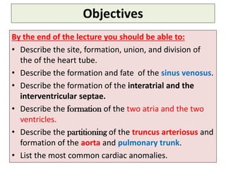 Embryology of heart and understand basic heart disease | PPT