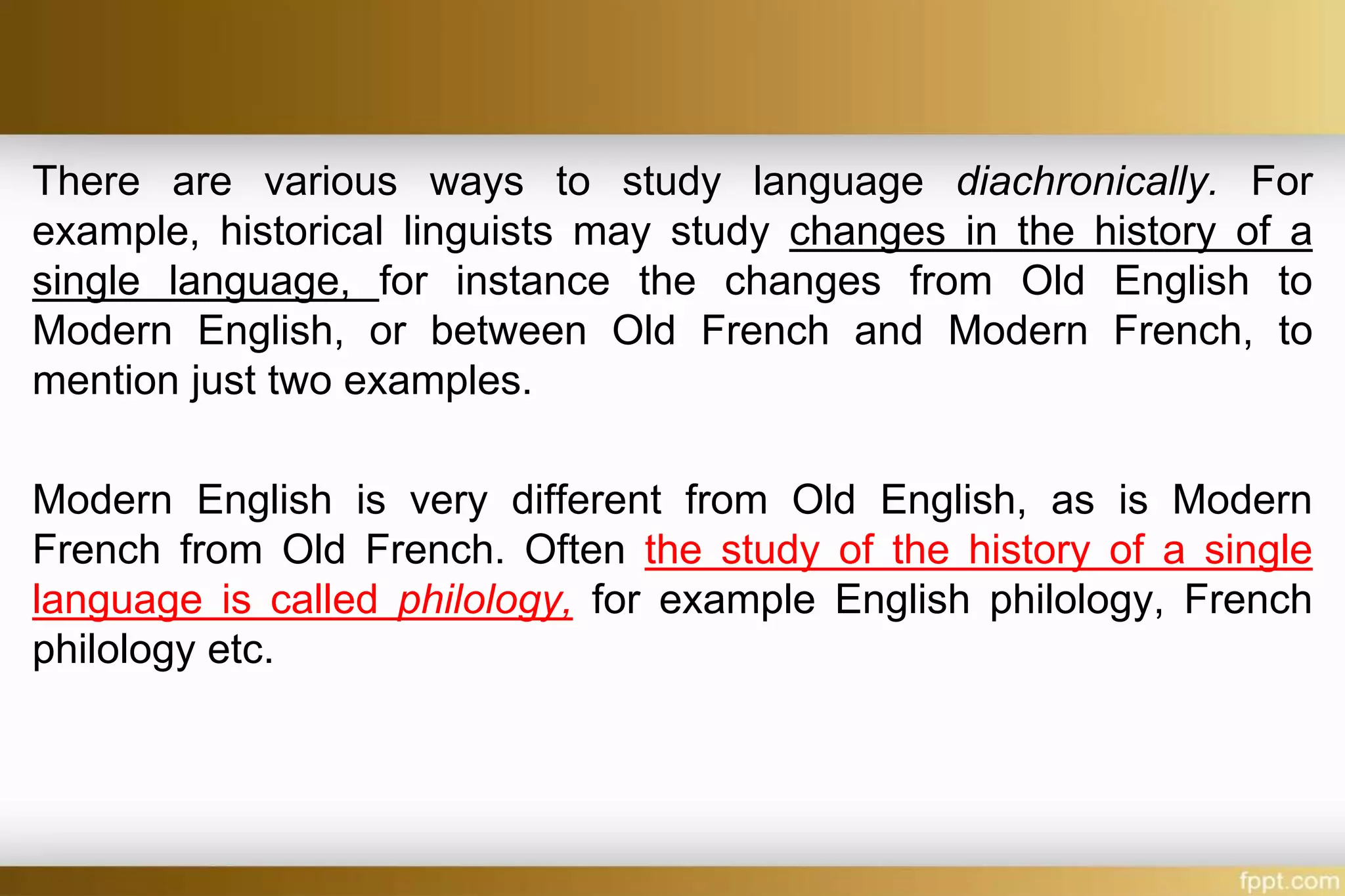 Historical linguistics introduction | PPT