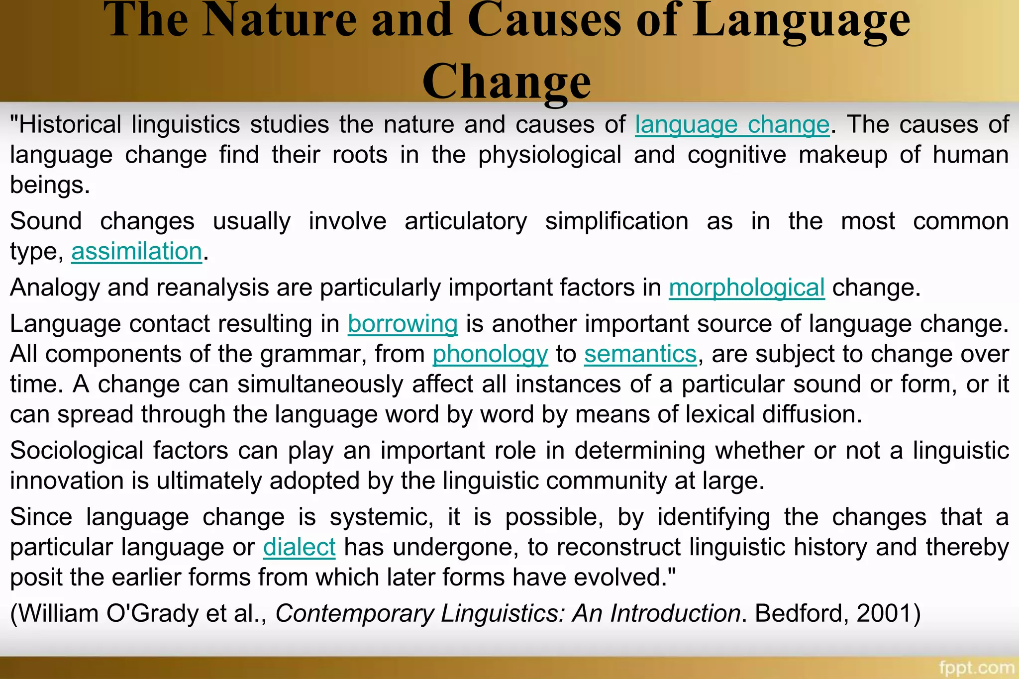 Historical linguistics introduction | PPT