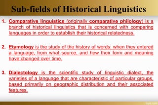 Historical linguistics introduction | PPT