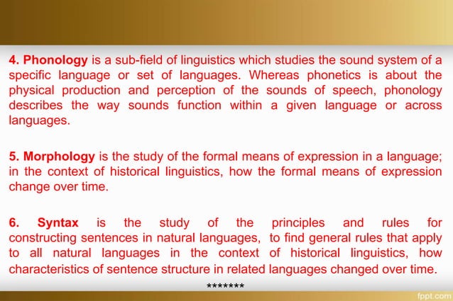 Historical linguistics introduction | PPT | Science